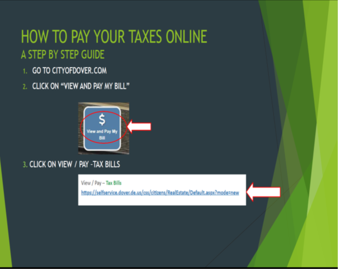 City of Dover Delaware - Utility / Tax Payments